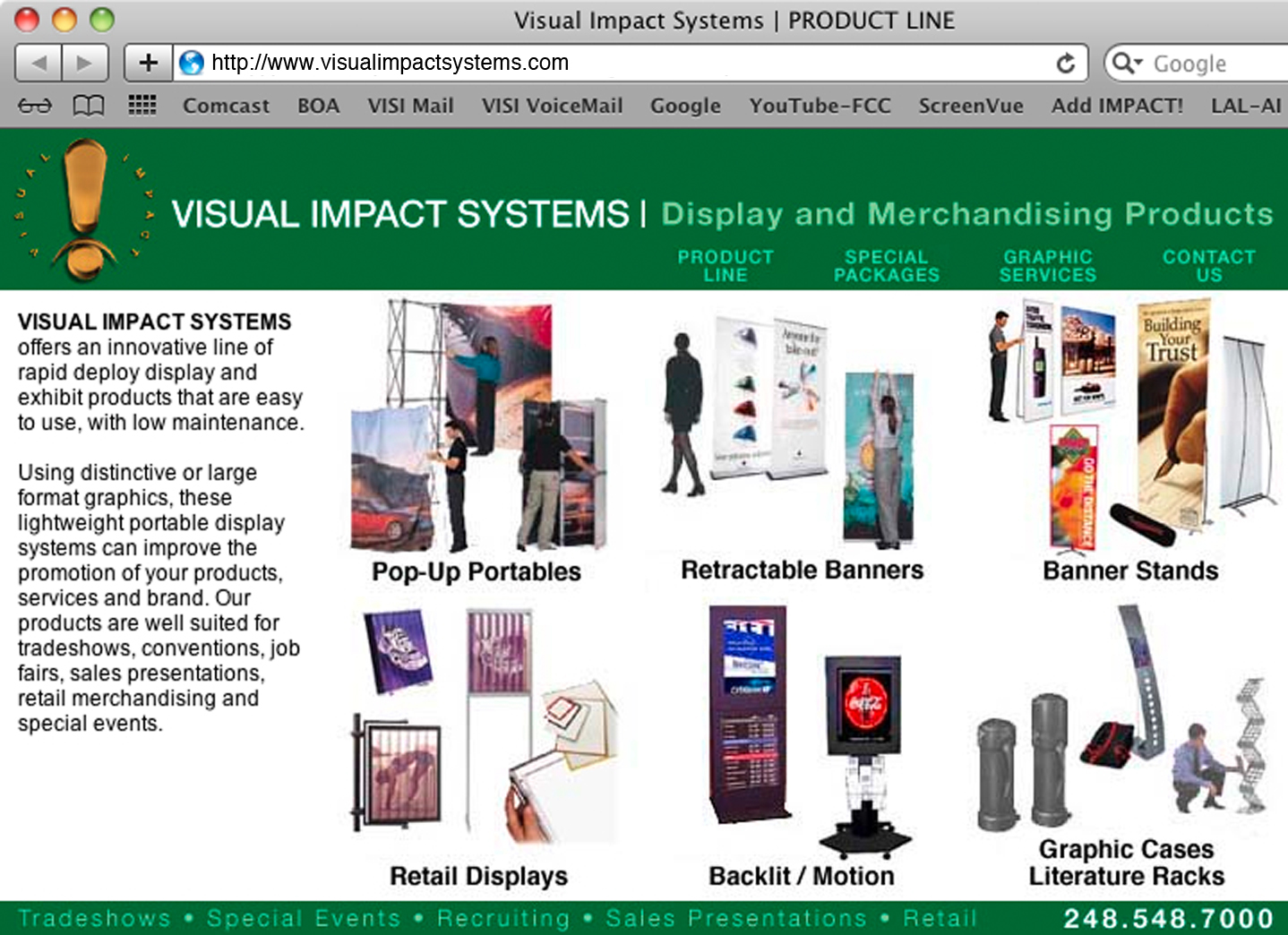 Visual Impact Systems - Web Site (2000) - Integrated Marketing ...